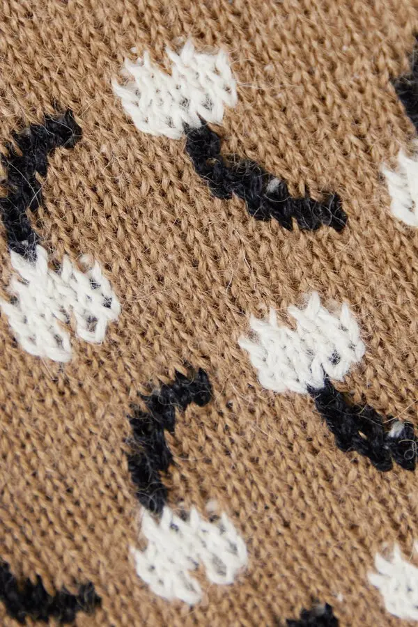 Batsheva Tulip Intarsia Alpaca Cardigan
