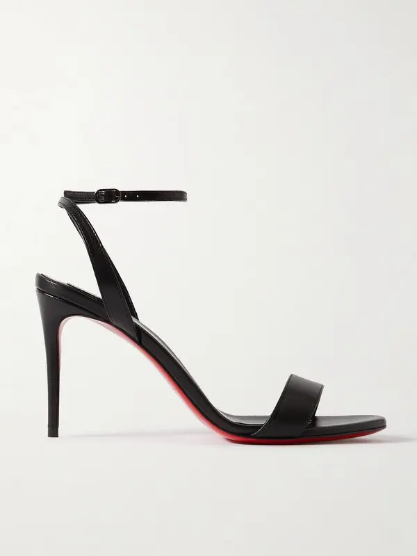 CHRISTIAN LOUBOUTIN Loubigirl 85 Leather Sandals - Black