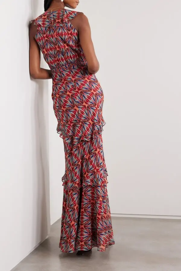 Saloni Rita Printed Maxi Dress