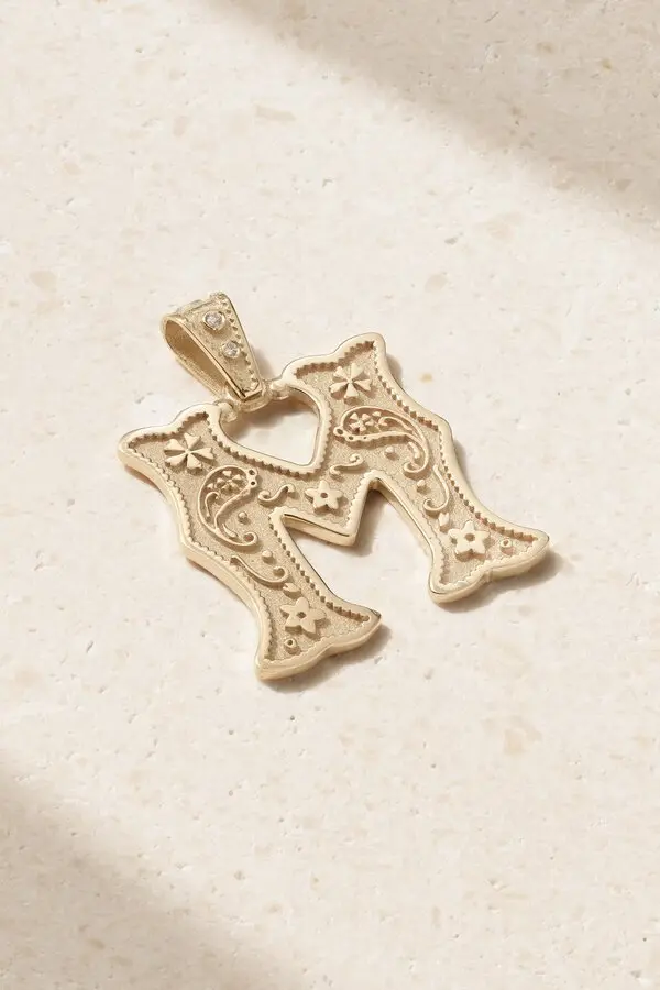 MARLO LAZ 14-karat Diamond Pendant - Gold