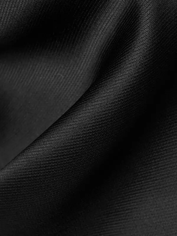 Khaite Ami Draped Silk-gazar Top - Black