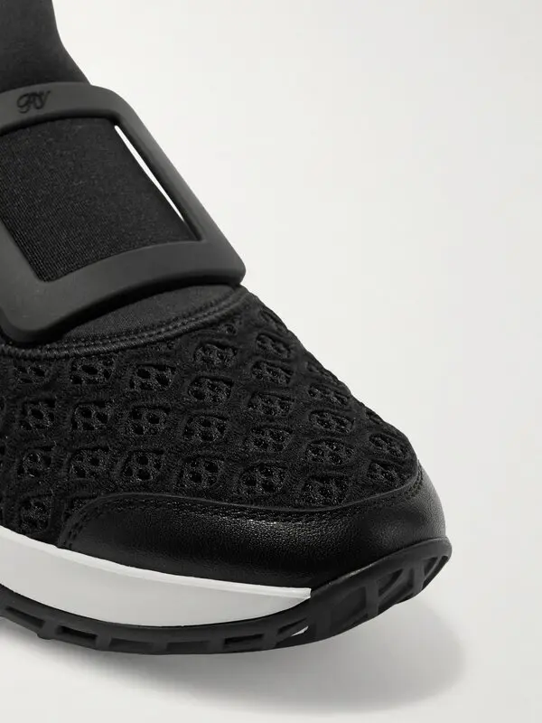 ROGER VIVIER Viv Run Mesh And Leather Sneakers
