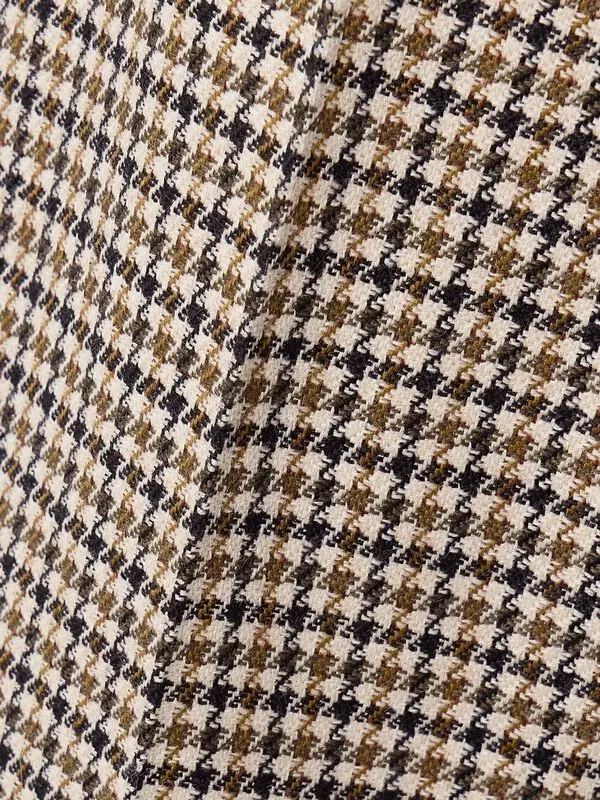 Veronica De Piante Riley Houndstooth Wool Straight-leg Pants