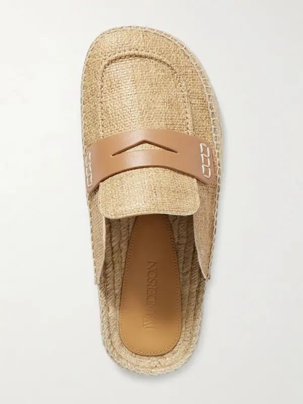 JW Anderson Printed Espadrille Mules - Neutrals