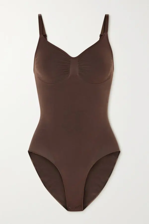 SKIMS Seamless Sculpt Brief Bodysuit - Brown