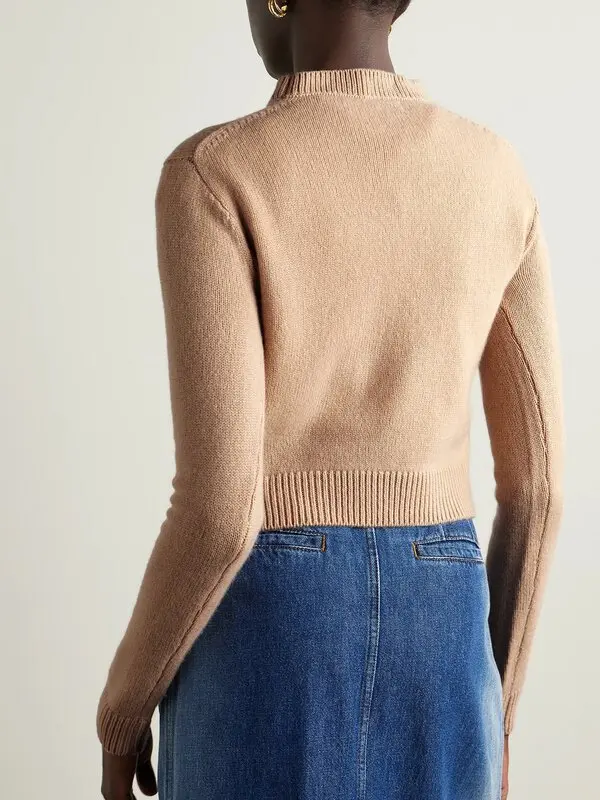 THE ELDER STATESMAN Cropped Cashmere Sweater