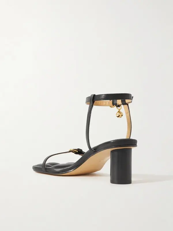 JW Anderson Paw Embellished Leather Sandals
