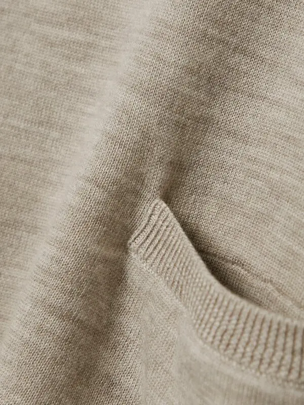 LESET James Cropped Wool Cardigan