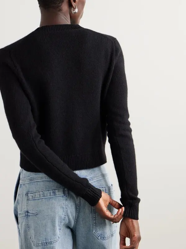 THE ELDER STATESMAN Cropped Cashmere Sweater