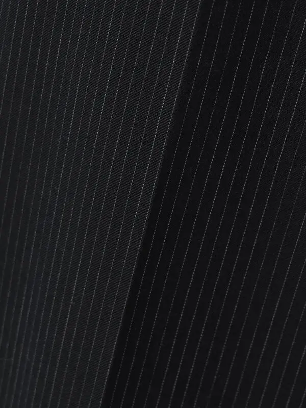 Veronica De Piante Anya Pinstriped Wide-leg Wool Pants
