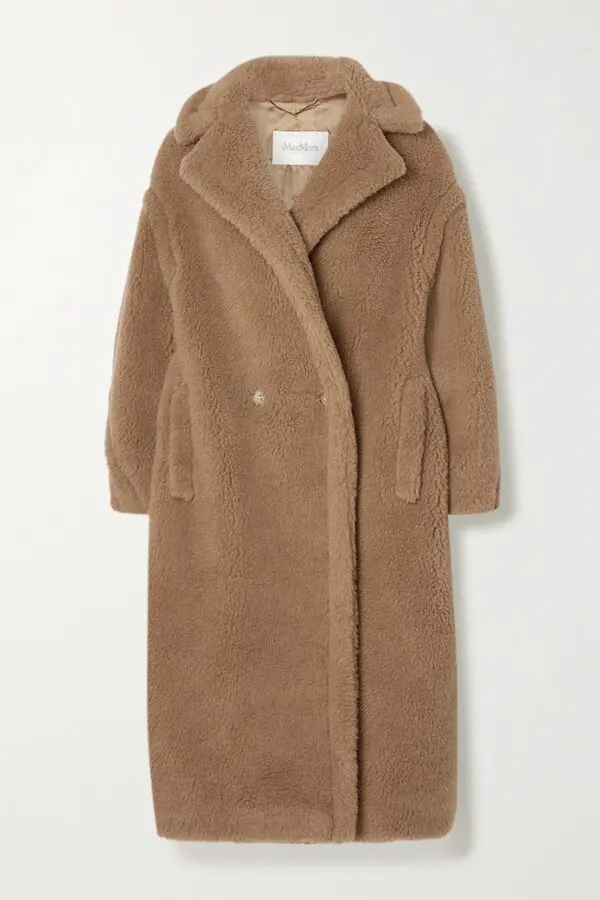 Max Mara Teddy Bear Icon Oversized Camel Hair And Silk-blend Coat - Brown