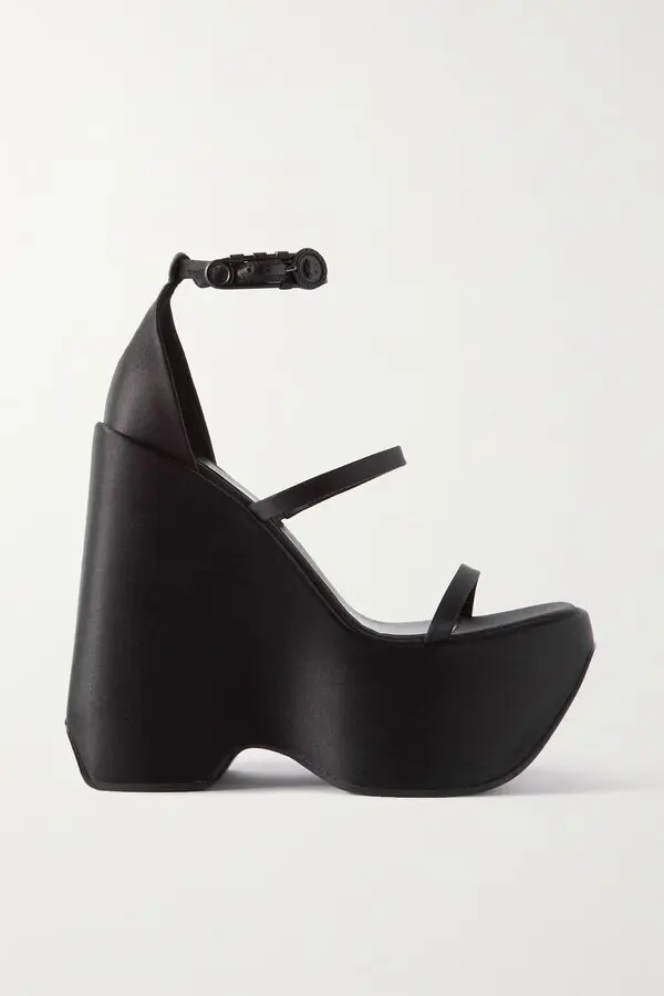 Versace Satin Platform Sandals