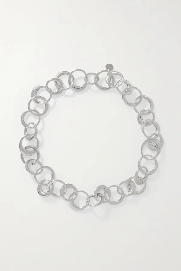 Lié Studio The Laura -plated Link Necklace - Silver