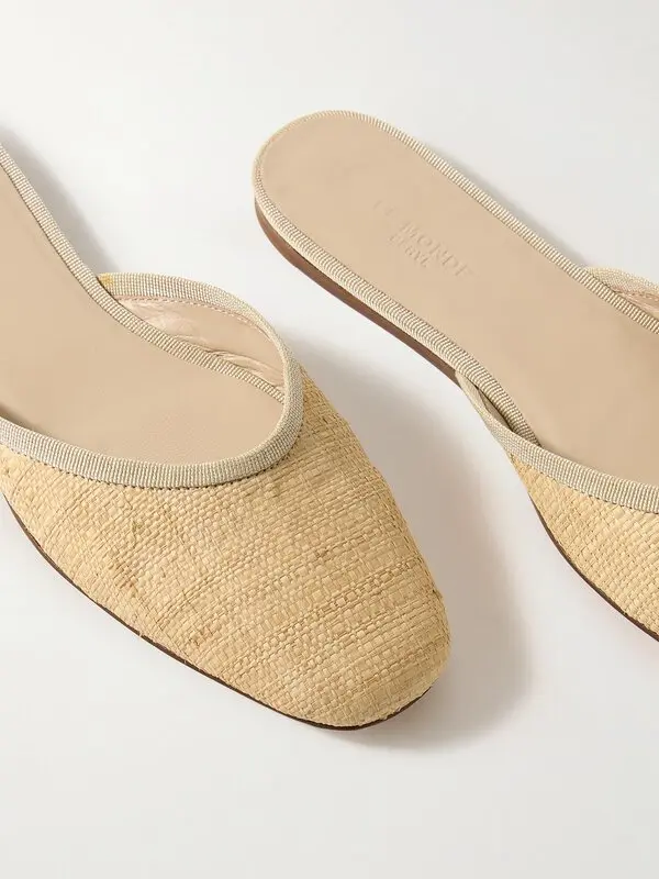 Le Monde Beryl Regency Raffia Mules