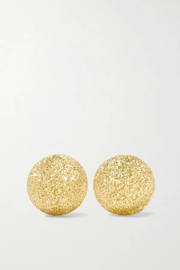 Carolina Bucci Florentine Finish Medium 18-karat Earrings - Gold