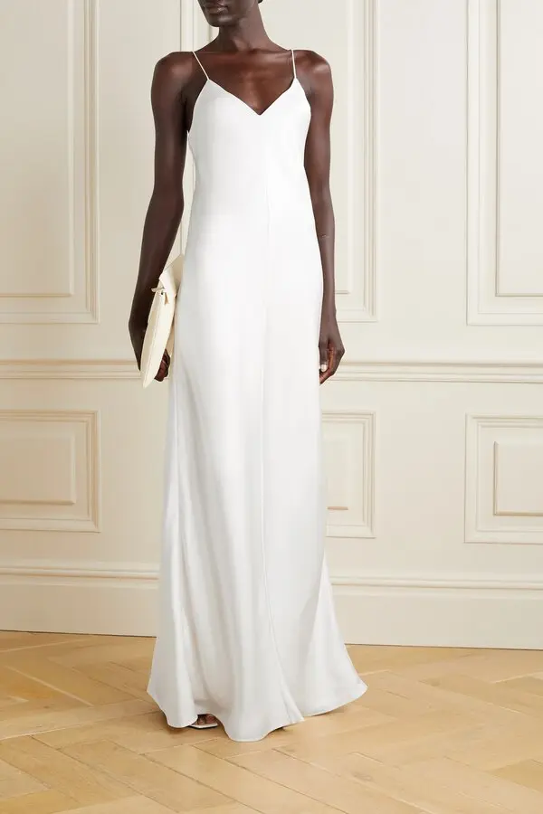 THE ROW Guinevere Silk-satin Maxi Dress