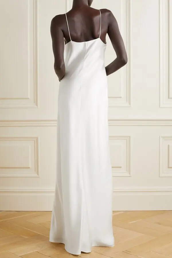 THE ROW Guinevere Silk-satin Maxi Dress
