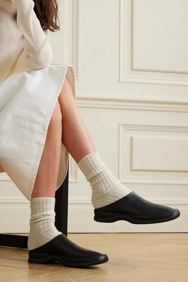 THE ROW Ribbed Cashmere Socks