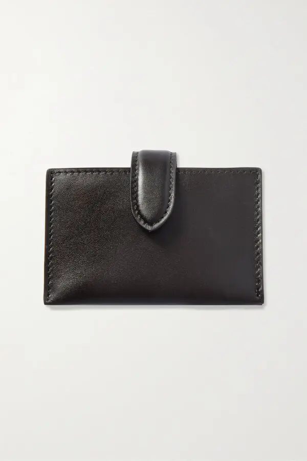 THE ROW Leather Cardholder - Brown