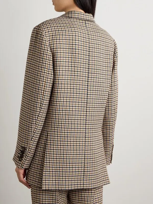 Veronica De Piante Sebastian Houndstooth Wool Blazer
