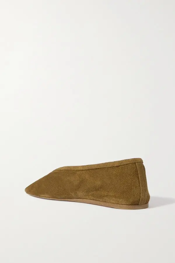 Le Monde Beryl Luna Suede Ballet Flats - Brown
