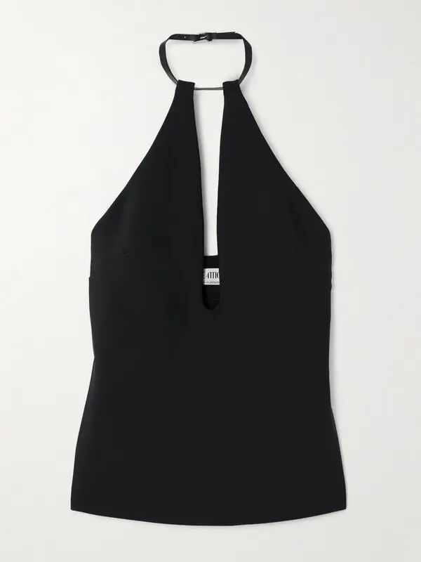 Attico Buckled Halterneck Top