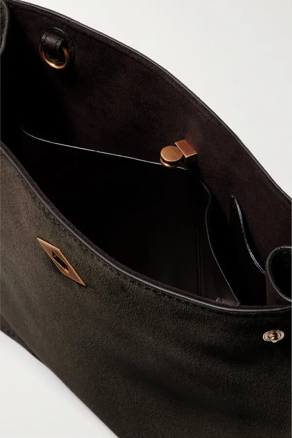 METIER Stowaway Suede Shoulder Bag - Brown