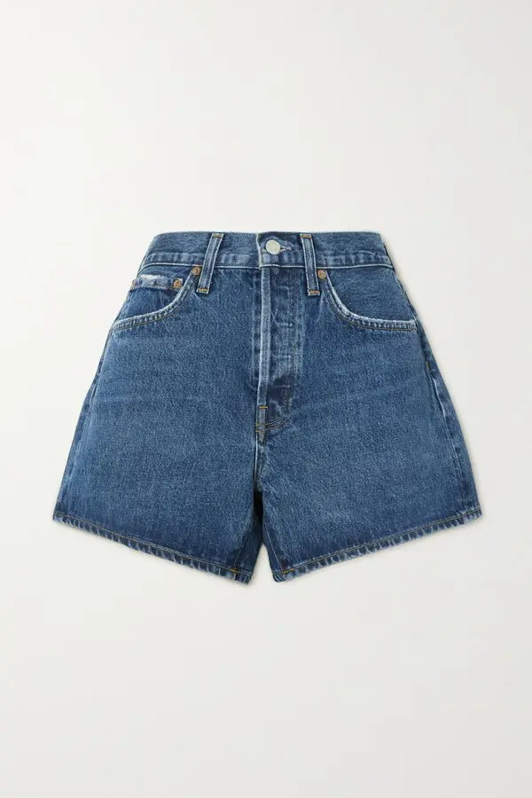 AGOLDE Parker Long Organic Denim Shorts