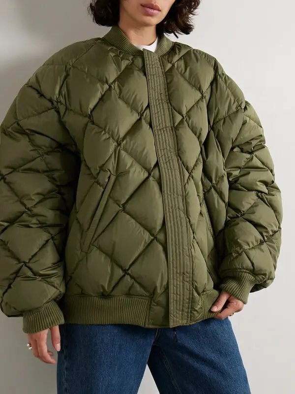 Wardrobe.NYC Reversible Quilted Shell Bomber Jacket