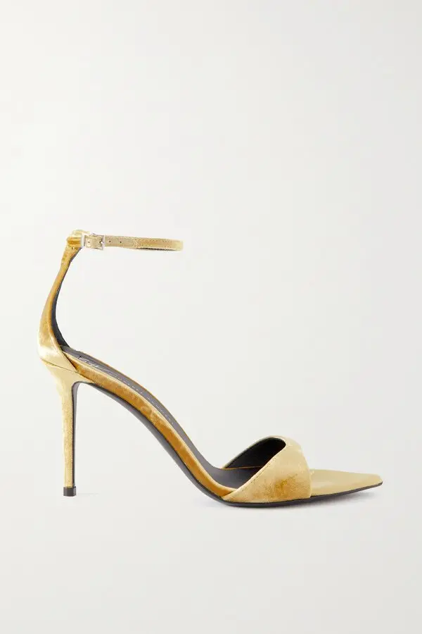 GIUSEPPE ZANOTTI Veronica Velvet Sandals