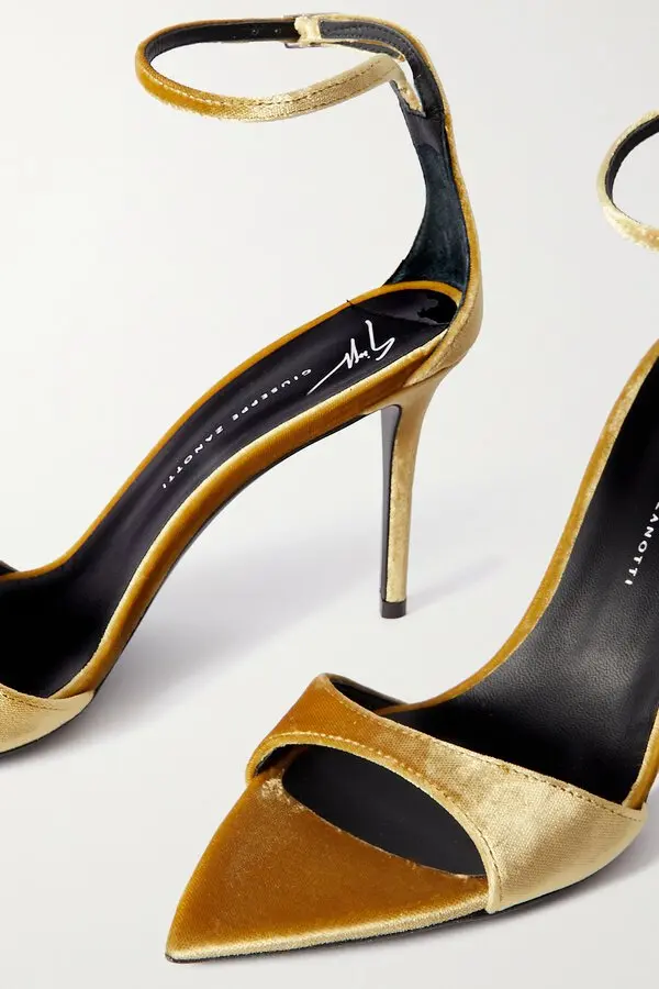 GIUSEPPE ZANOTTI Veronica Velvet Sandals