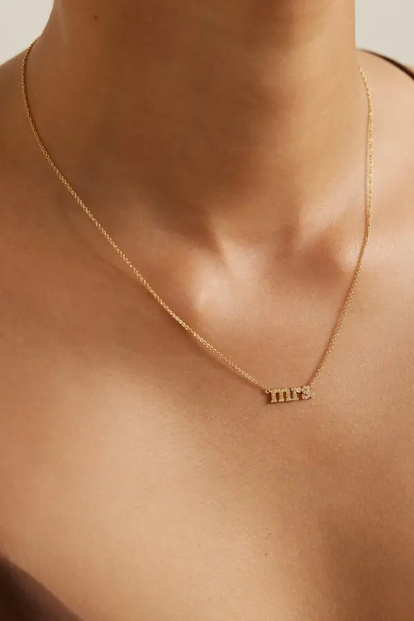 JENNIFER MEYER Mrs 18-karat Diamond Necklace
