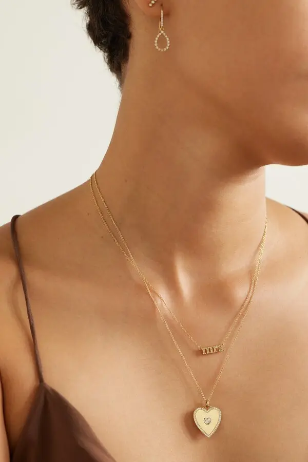 JENNIFER MEYER Mrs 18-karat Diamond Necklace