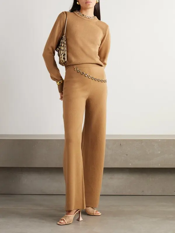 Rabanne Chainmail-embellished Wool And Cashmere-blend Sweater