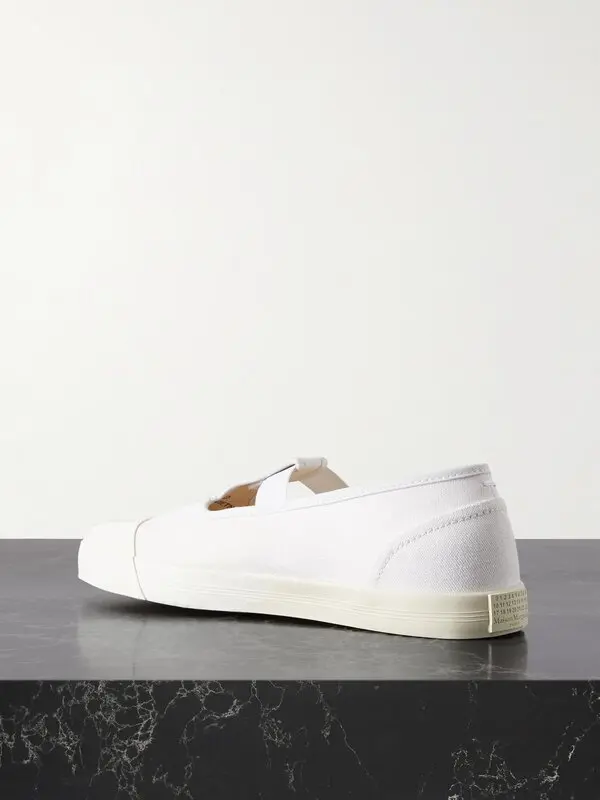 MAISON MARGIELA Tabi On The Deck Distressed Canvas Sneakers