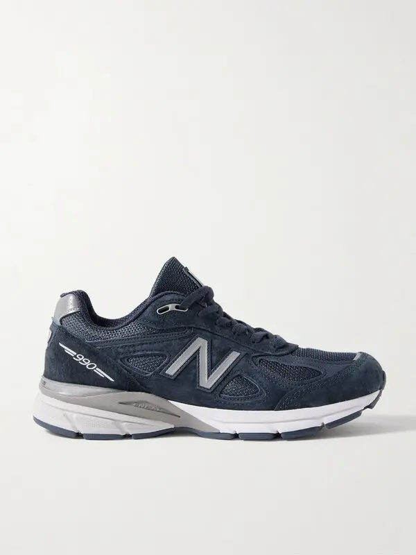 NEW BALANCE 990v4 Suede And Mesh Sneakers