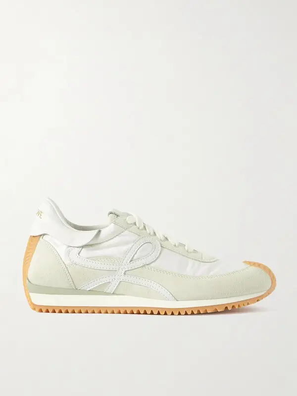 Loewe Flow Logo-appliquéd Sneakers - White