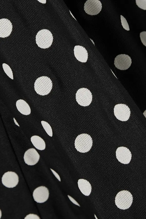 Erdem Penelope Belted Polka Dot Midi Dress