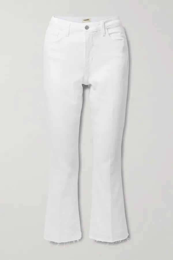 L'Agence Kendra Cropped Flared Jeans
