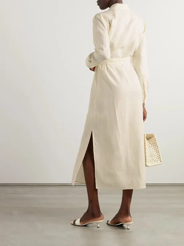 Ralph Lauren Vicki Linen Midi Shirt Dress