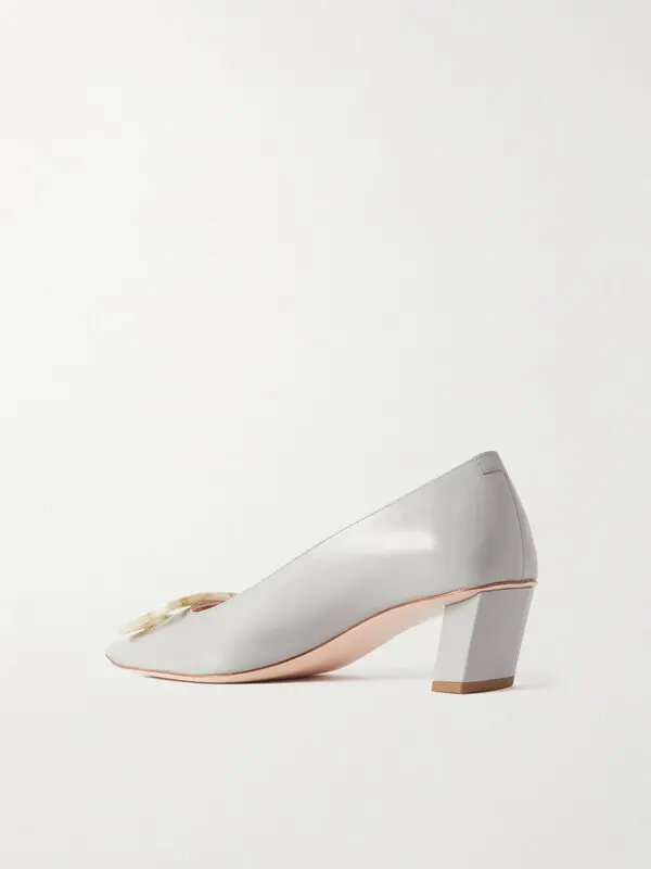 ROGER VIVIER Belle Vivier 45 Leather Pumps