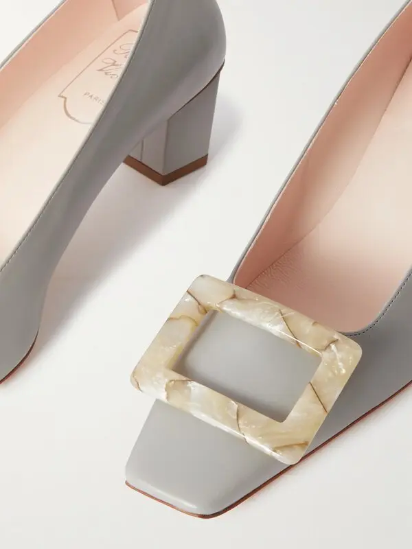 ROGER VIVIER Belle Vivier 45 Leather Pumps
