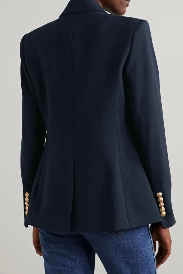 Veronica Beard Miller Dickey Grain De Poudre Blazer - Blue