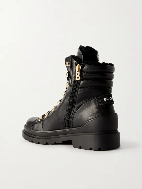 Bogner St. Moritz 9 Shearling-lined Leather Ankle Boots