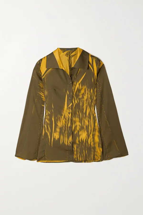 Ioannes Irene Printed Satin Shirt
