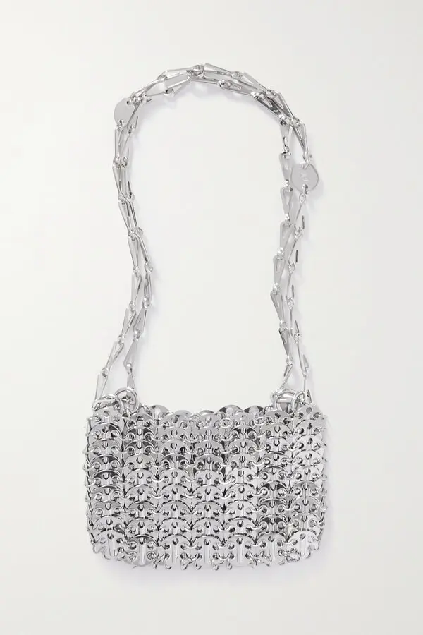 Rabanne 1969 Nano Chainmail Shoulder Bag - Silver