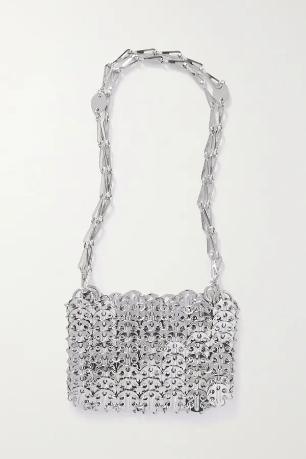 Rabanne 1969 Nano Chainmail Shoulder Bag - Silver