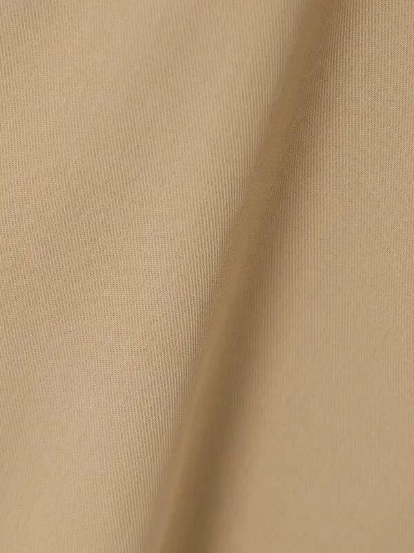 Loewe Belted Draped Cotton-twill Mini Skirt