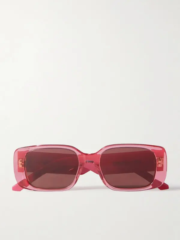 Dior Wildior S2u Rectangular-frame Sunglasses - Pink