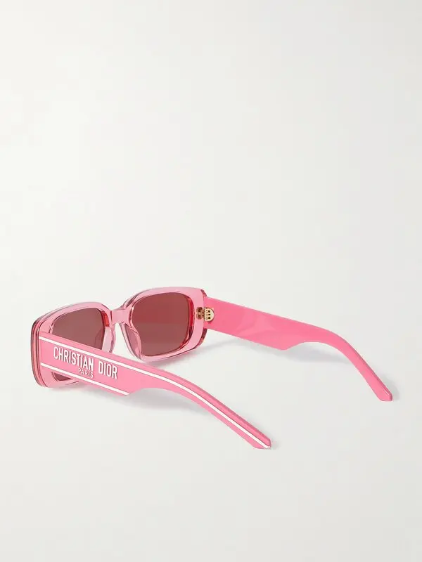 Dior Wildior S2u Rectangular-frame Sunglasses - Pink